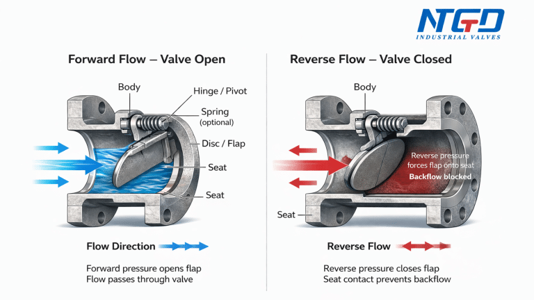 NTGD Non Return Flap Valve: Working Principle, Types, vs Swing Check ...