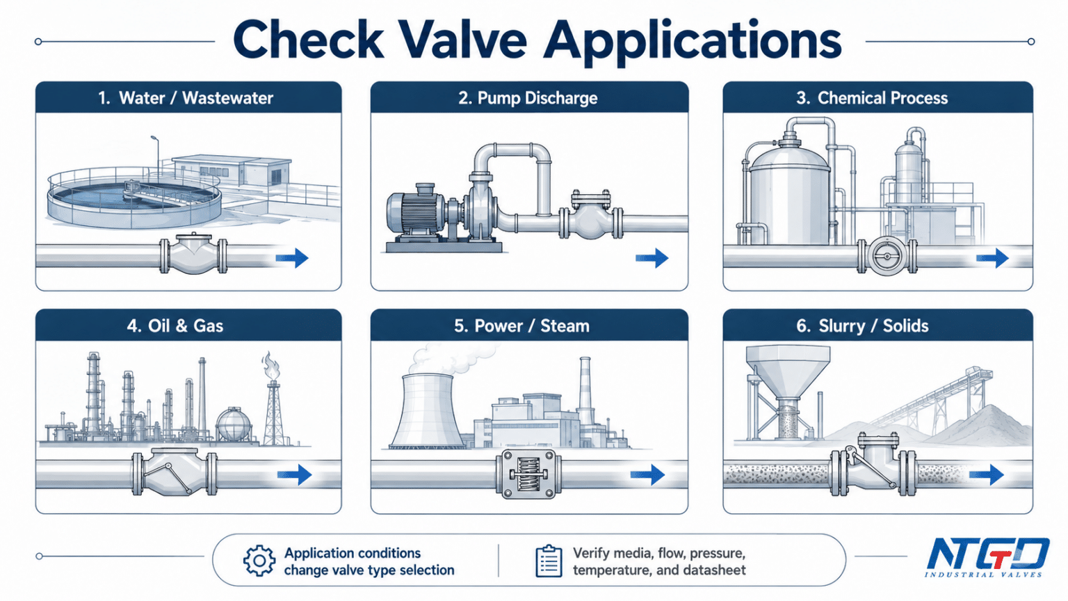 Check Valve Types: 9 Designs and Applications - Industrial Valve ...