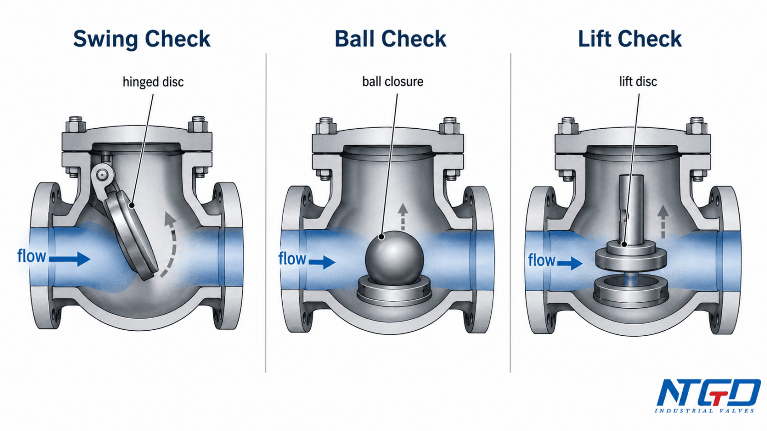 Check Valve Types: 9 Designs and Applications - Industrial Valve ...