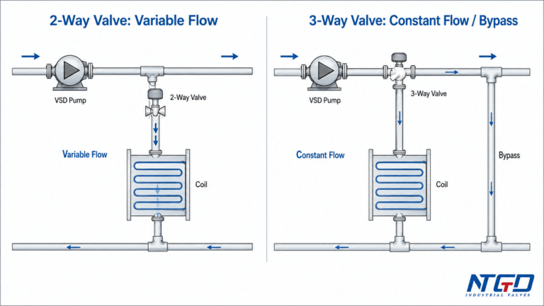 2-Way Valve vs 3-Way Valve: HVAC Selection Guide
