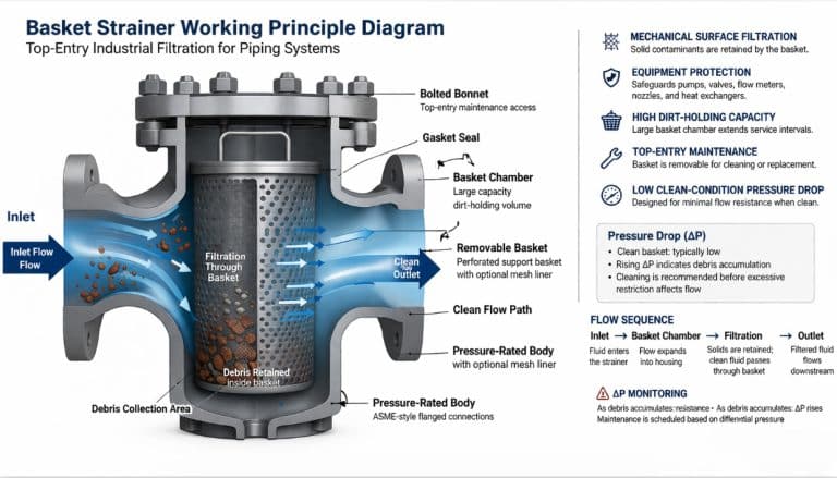 Basket Strainer | ASME Flanged Design | NTGD Valve