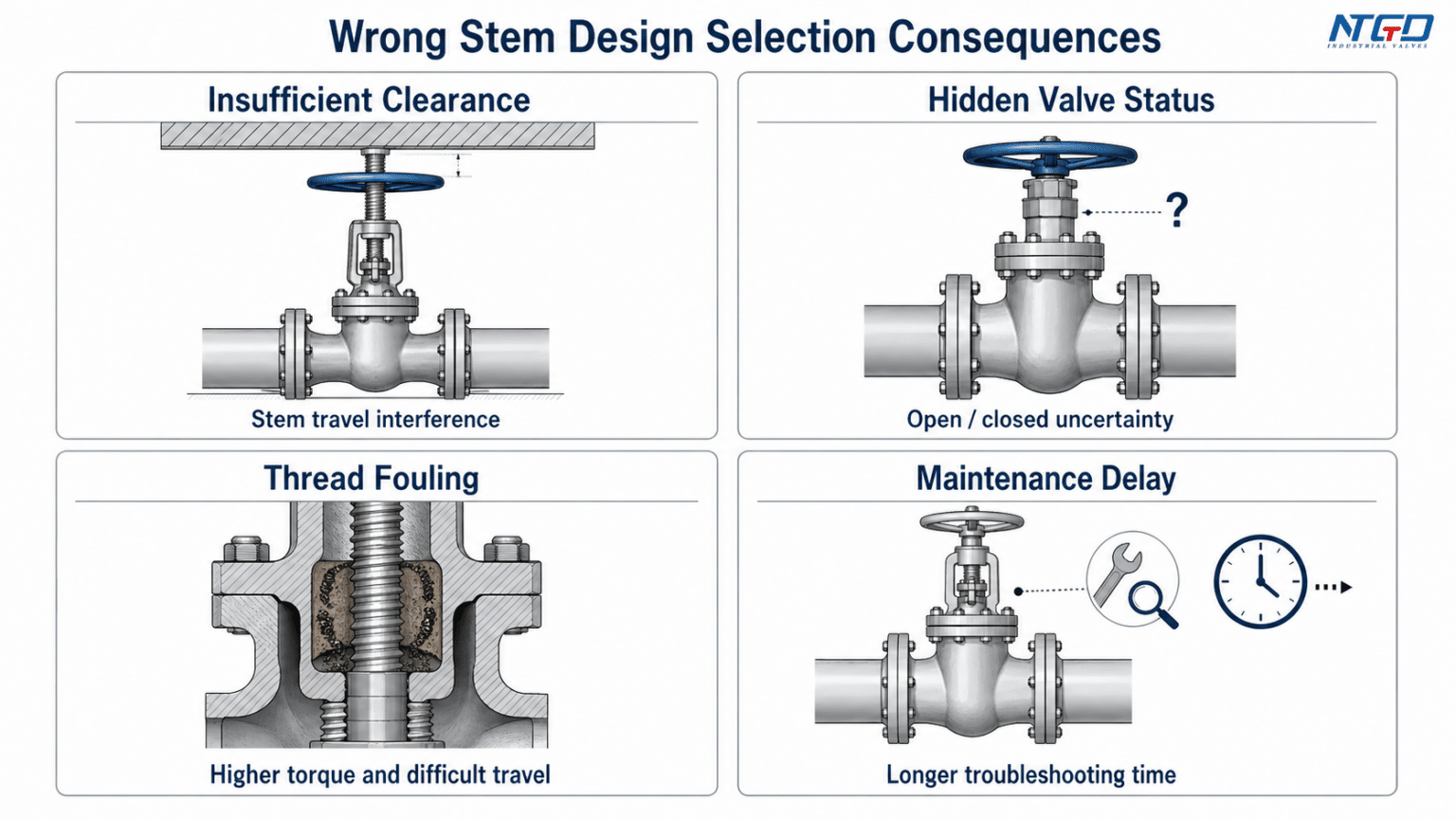 Rising Stem Gate Valve vs Non-Rising Stem Gate Valve Guide - Industrial ...